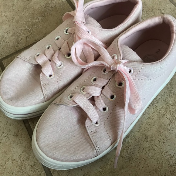 Shoes | Little Girl Pink Platform Sneaker Shoes Size 2 | Poshmark